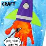 Fun Handprint Rocket Craft for Preschoolers - The Inspiration Edit