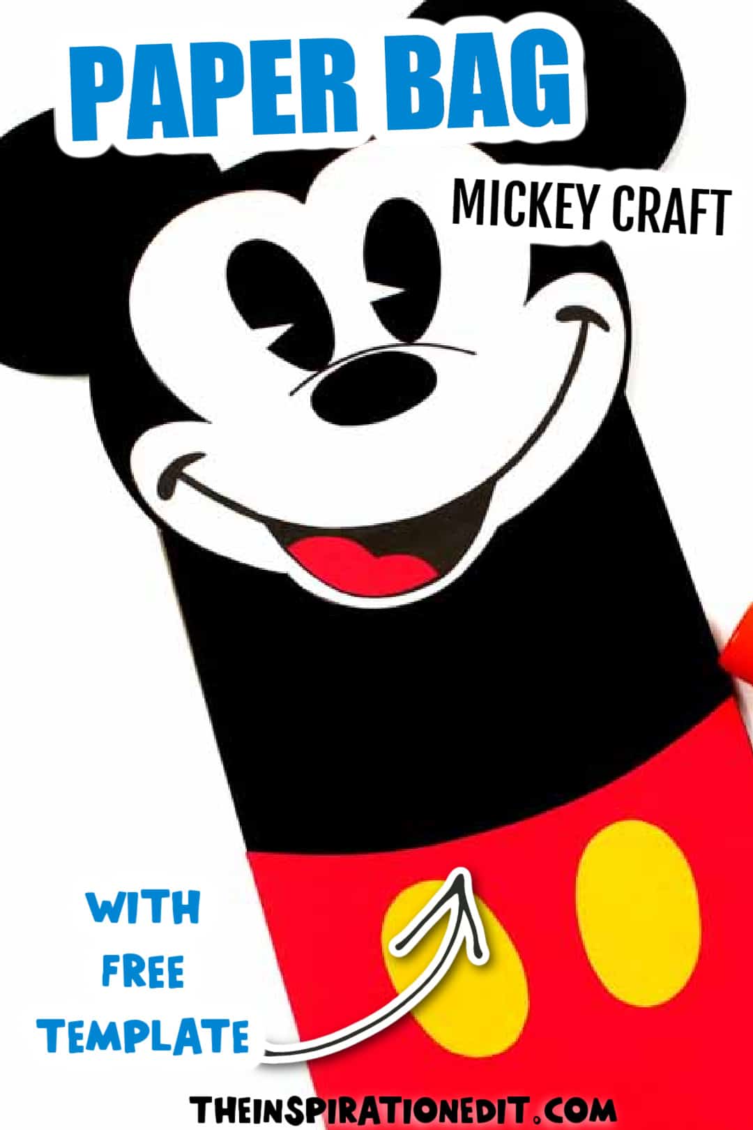 Mickey Mouse Paper Bag Craft - The Inspiration Edit