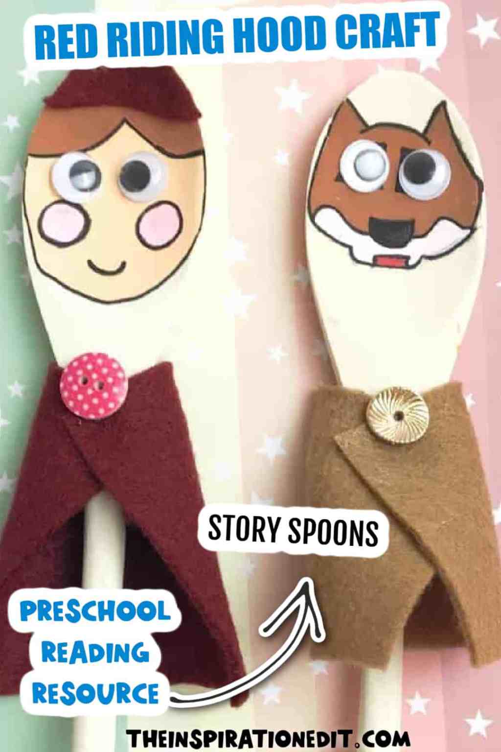 Little Red Riding Hood Craft Story Spoons - The Inspiration Edit