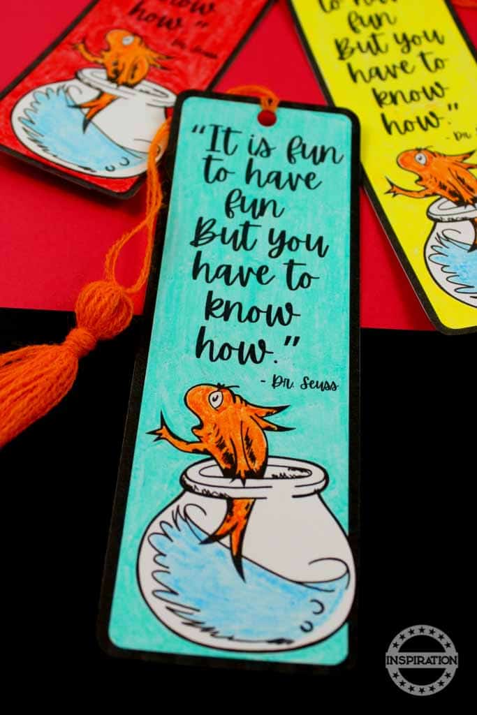 Dr Seuss Printable Characters Bookmark - The Inspiration Edit