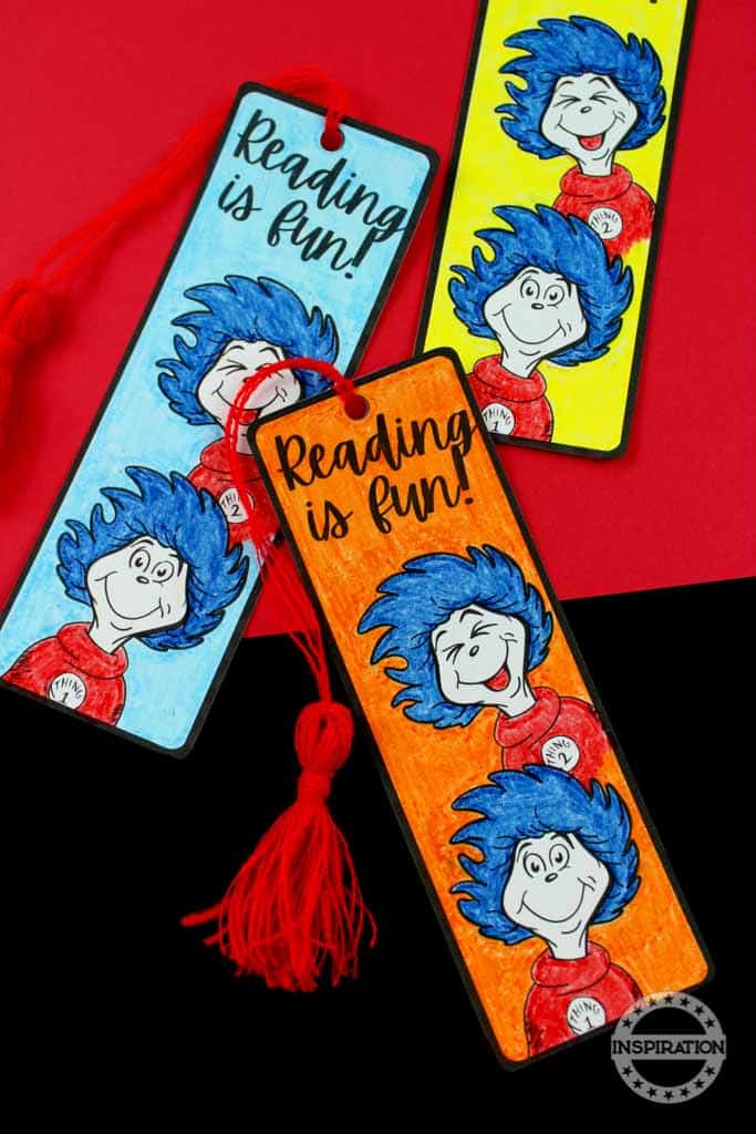 Thing 1 Thing 2 Dr Seuss Bookmark - The Inspiration Edit