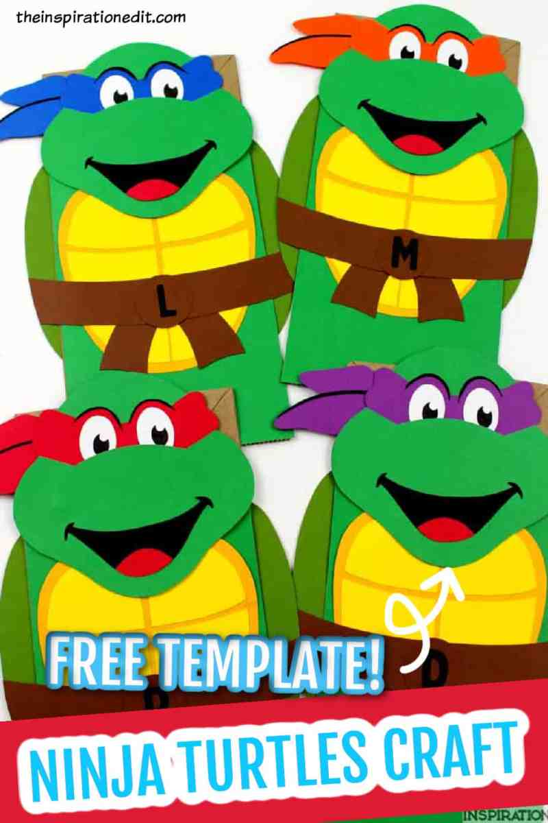 Ninja Turtles Puppet Craft Kids Will Love - The Inspiration Edit