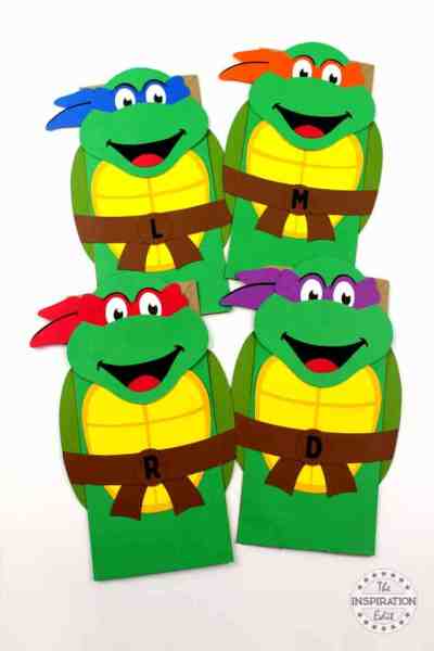 Ninja Turtles Puppet Craft Kids Will Love - The Inspiration Edit