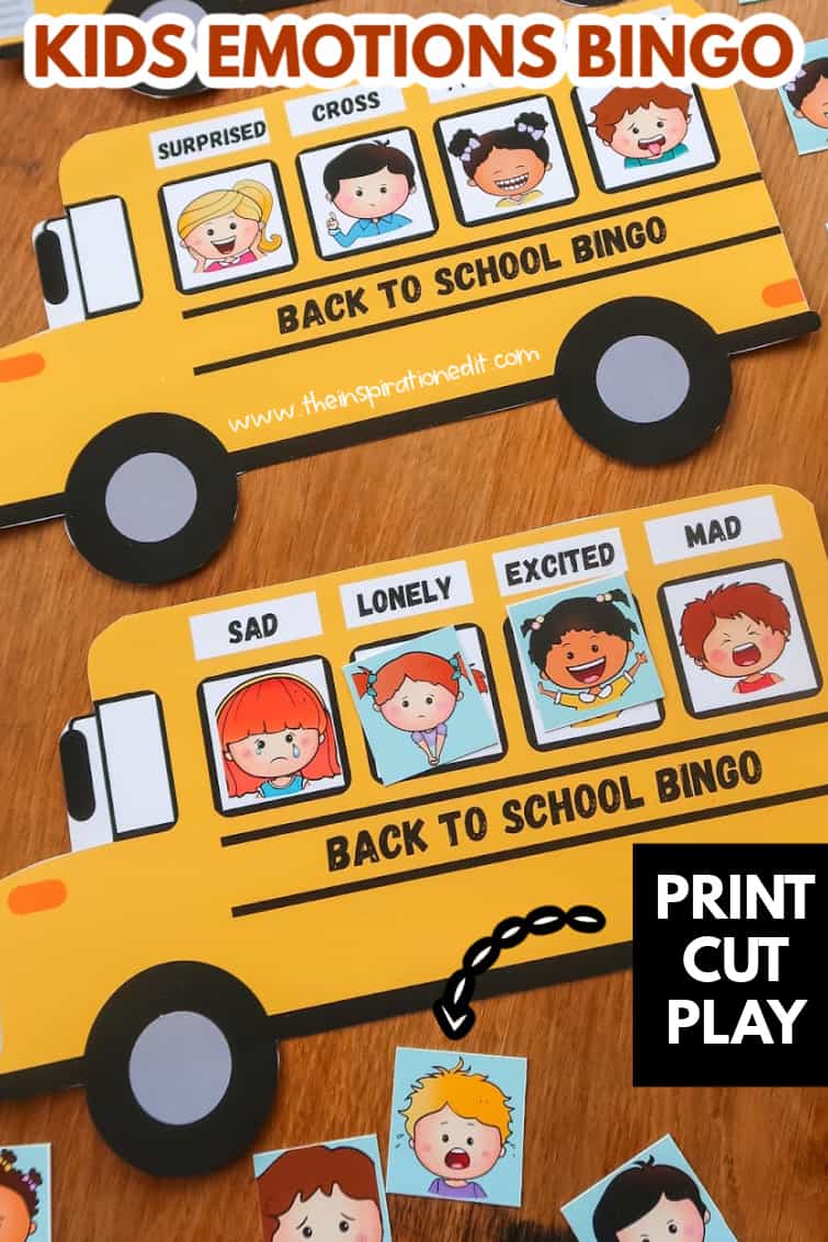 Best Kids Emotions Bingo: Free Printable - The Inspiration Edit