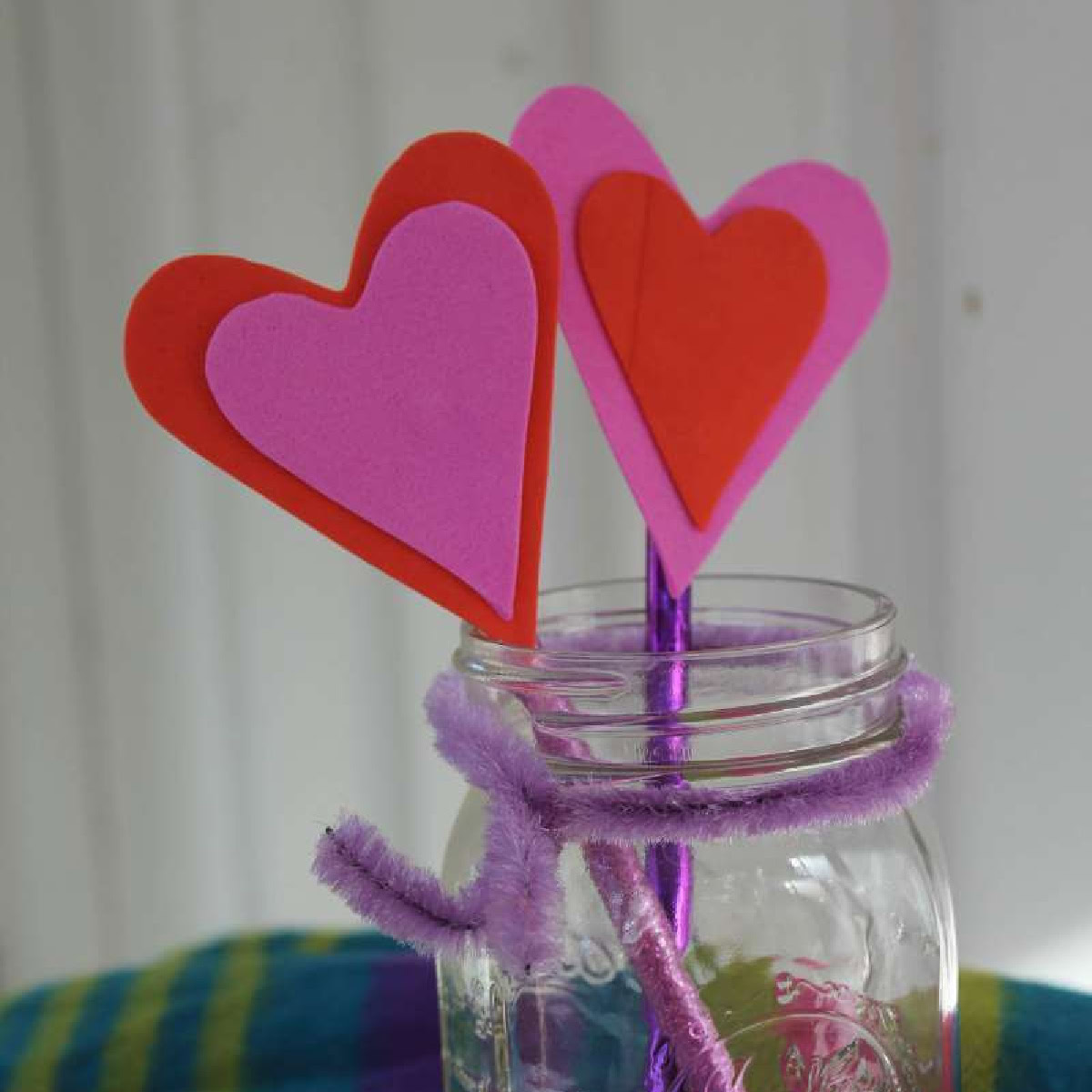 Heart Pencil Toppers Valentines Craft for Kids | The Inspiration Edit