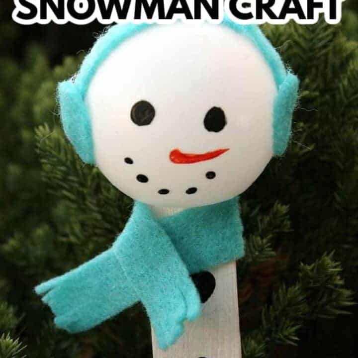 DIY Ping Pong Snowman Decoration - The Inspiration Edit