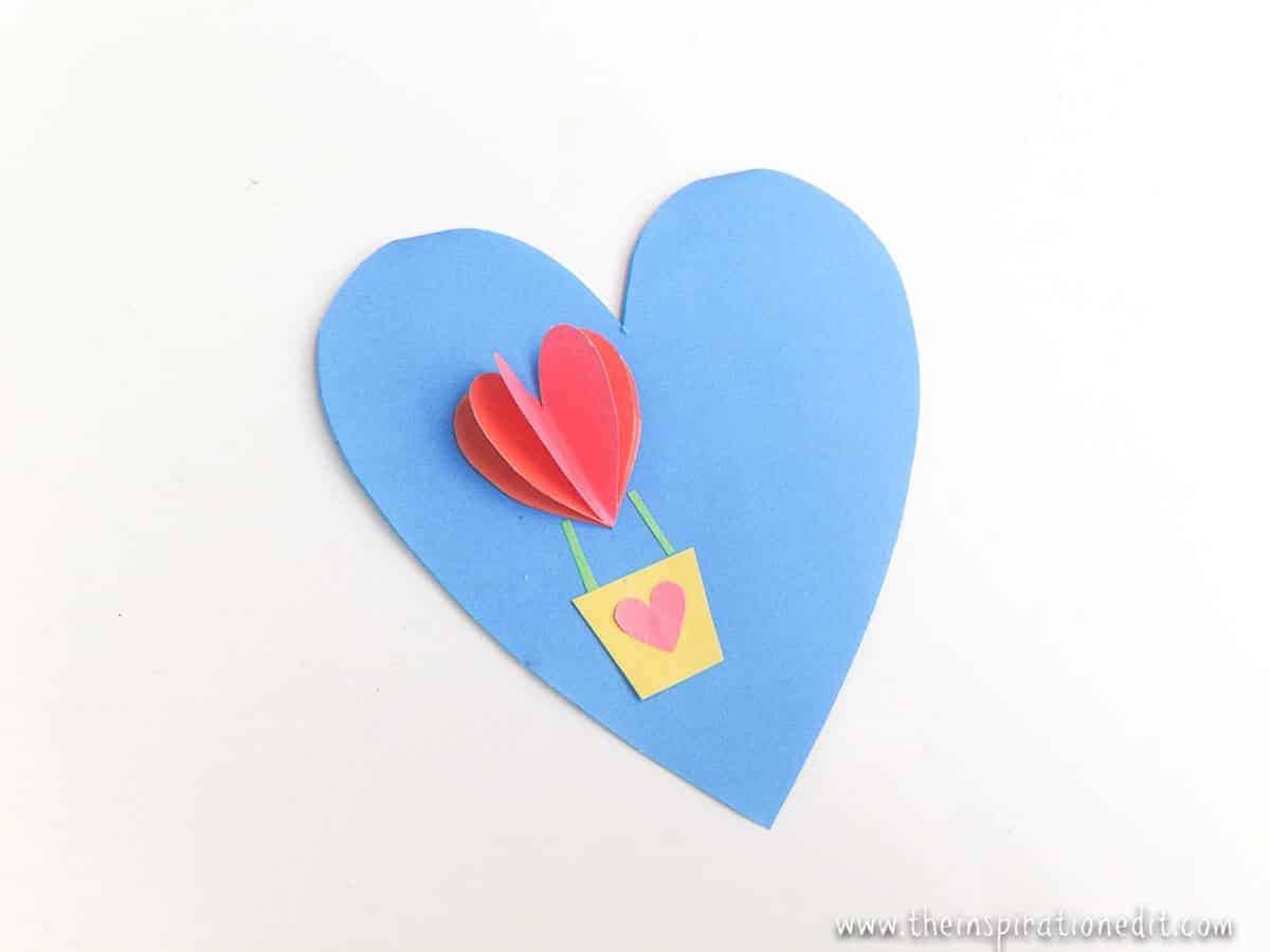 Hot Air Balloon Craft a Valentines Day Kids Craft | The Inspiration Edit