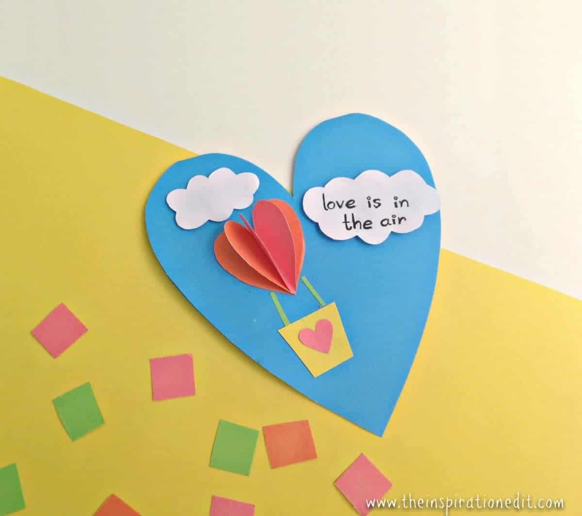 Hot Air Balloon Craft a Valentines Day Kids Craft | The Inspiration Edit