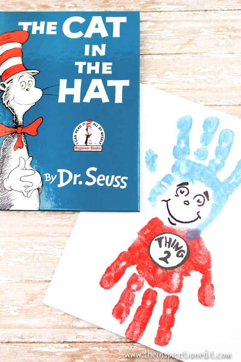 Thing 1 and Thing 2 Handprint Canvas | The Inspiration Edit