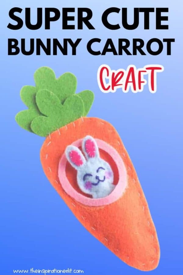 Bunny in the Carrot Sewing Craft for Kids | The Inspiration Edit