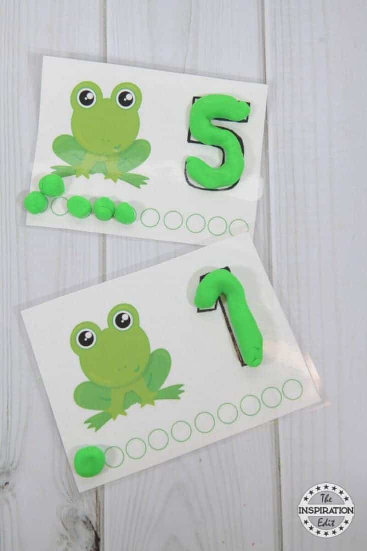 Fantastic Frog Counting Mats With Free Printable | The Inspiration Edit