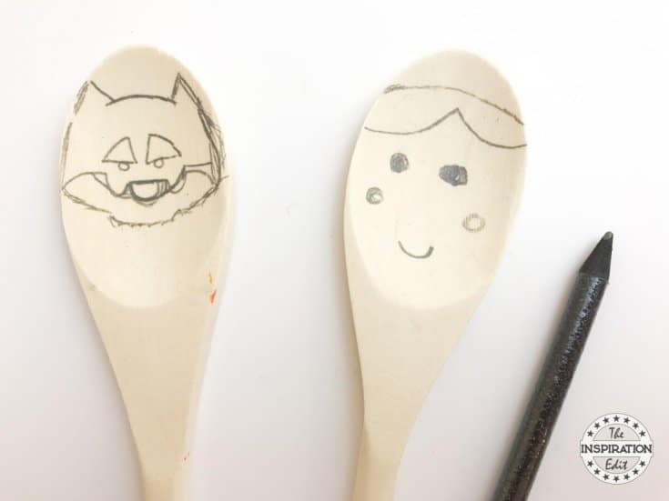 Little Red Riding Hood Craft Story Spoons | The Inspiration Edit