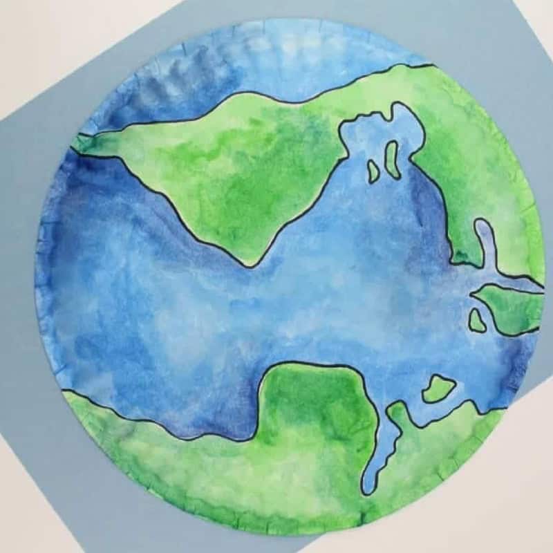 Paper Plate Earth Craft Kids Will Love | The Inspiration Edit