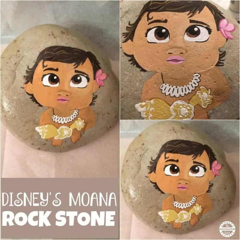 Disney Moana Rock Stone Painting | The Inspiration Edit