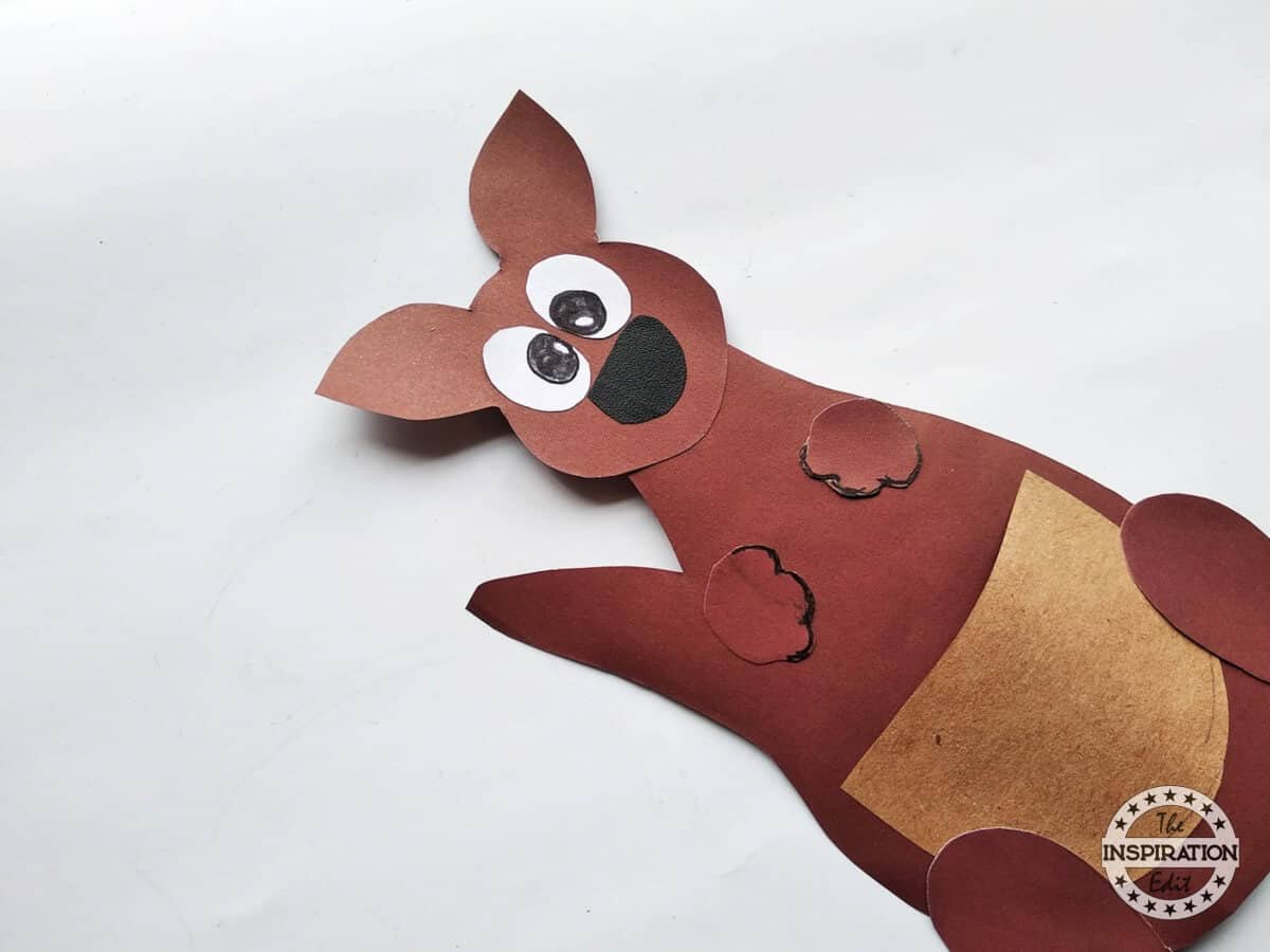 Kids Paper Kangaroo Craft Activity | The Inspiration Edit