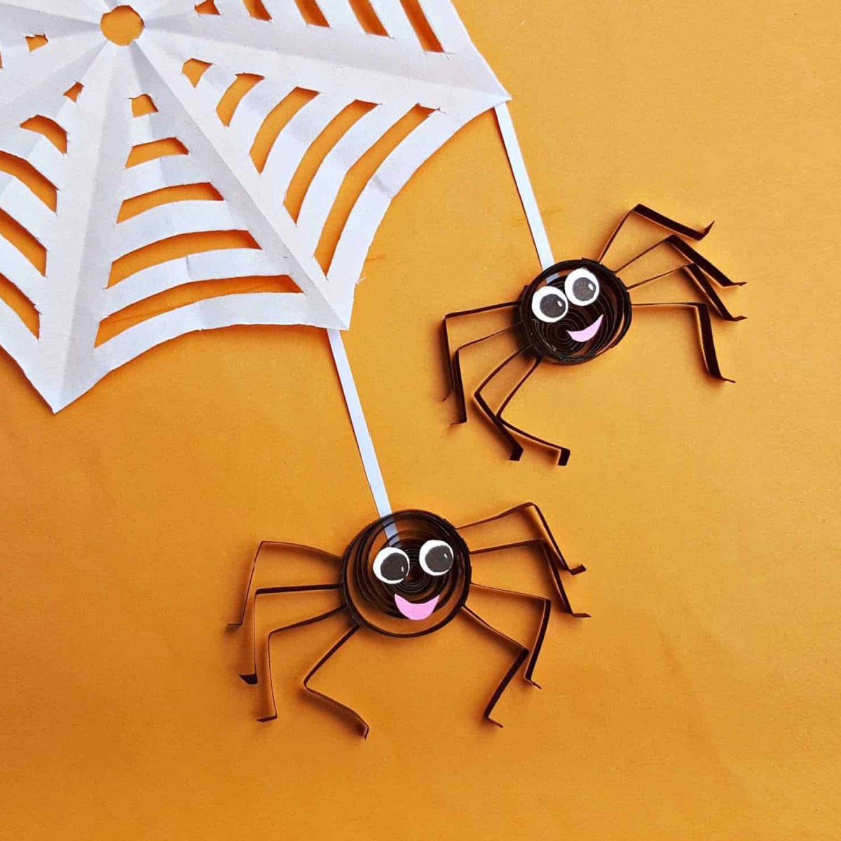 Halloween Craft Quilled Spider Project for Kids | The Inspiration Edit