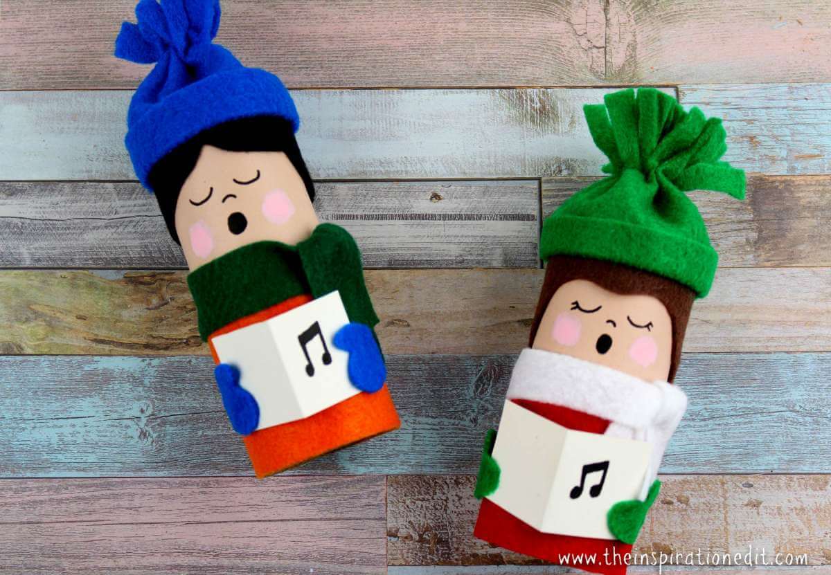 Fun Christmas Craft Made From Tubes | The Inspiration Edit