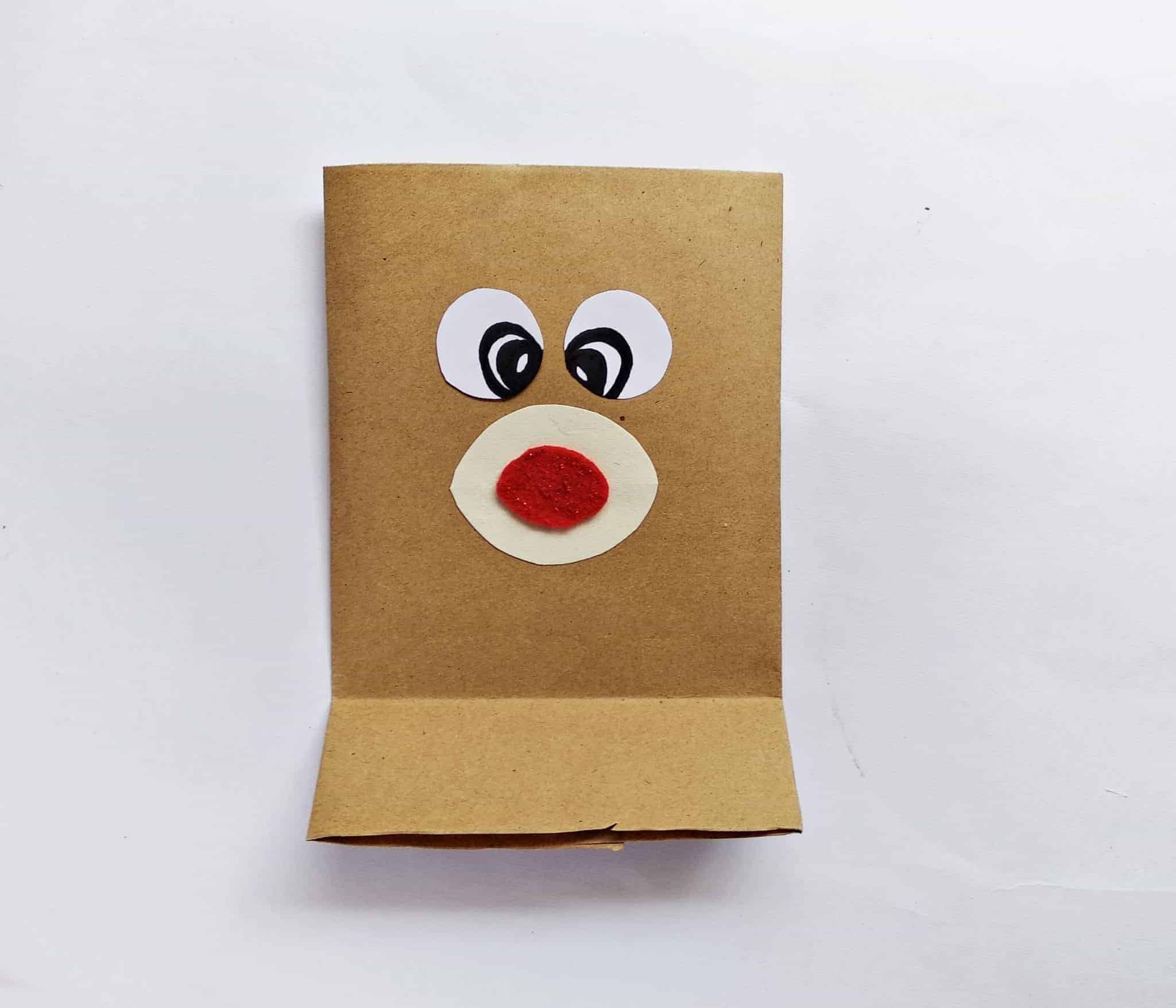 Paper Reindeer Craft & Christmas Bag for Kids | The Inspiration Edit