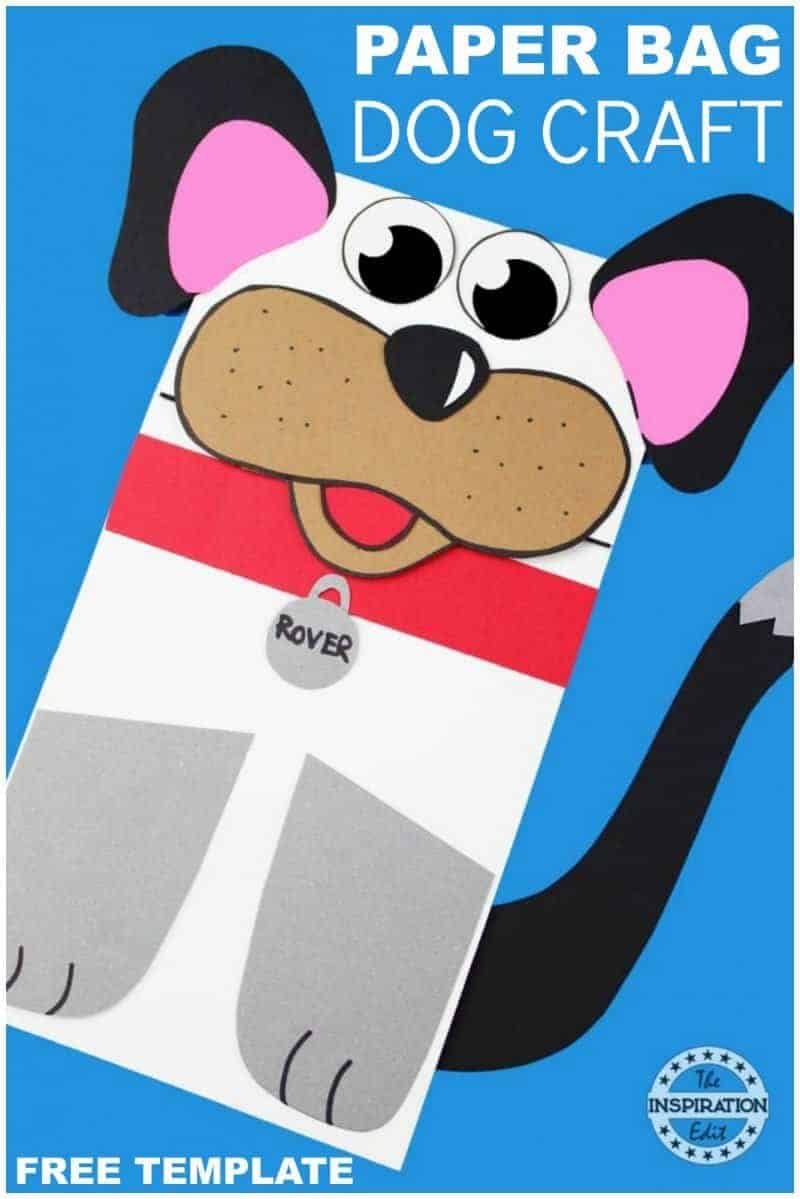 Super Cute Paper Bag Dog Puppet | The Inspiration Edit