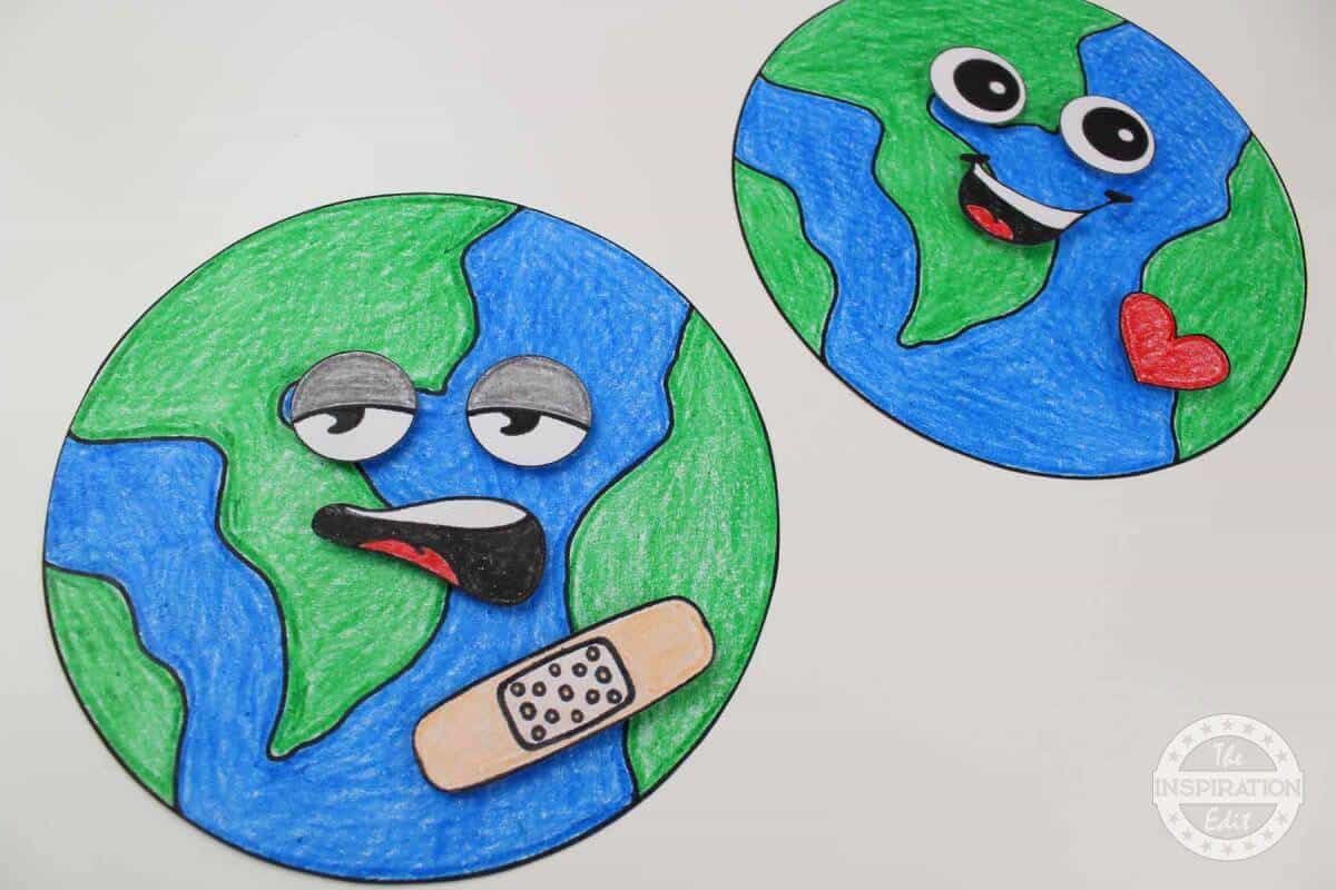 Easy Earth Day Activity: Happy Earth Sad Earth Printable | The ...
