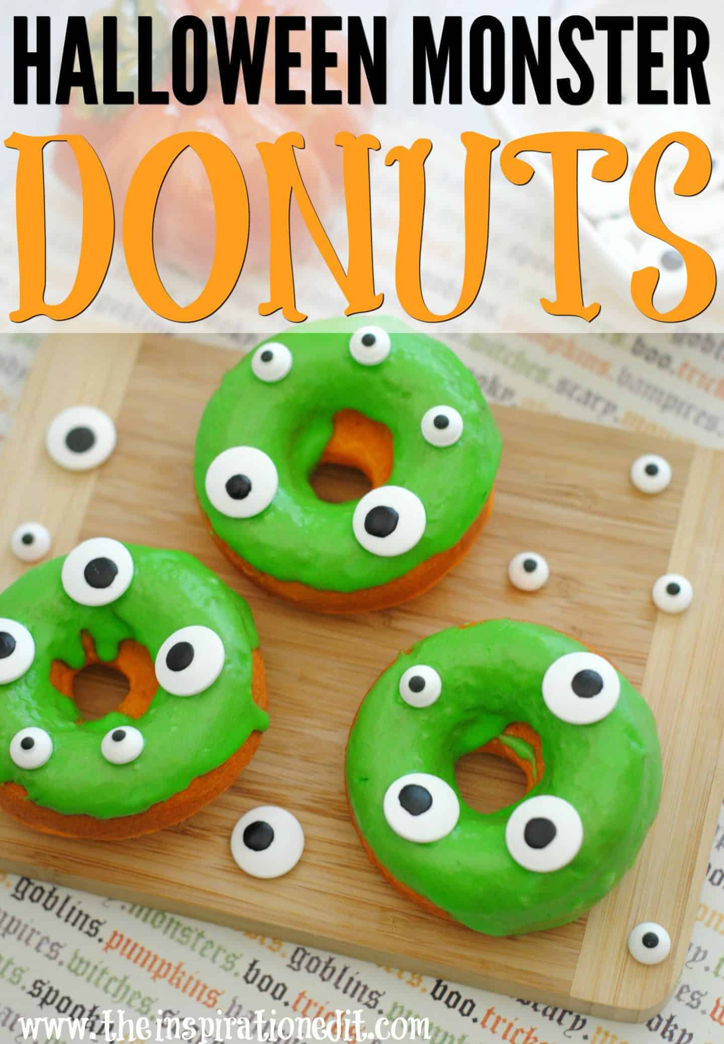 Halloween Monster Donuts: Too Scary to Eat! | The Inspiration Edit