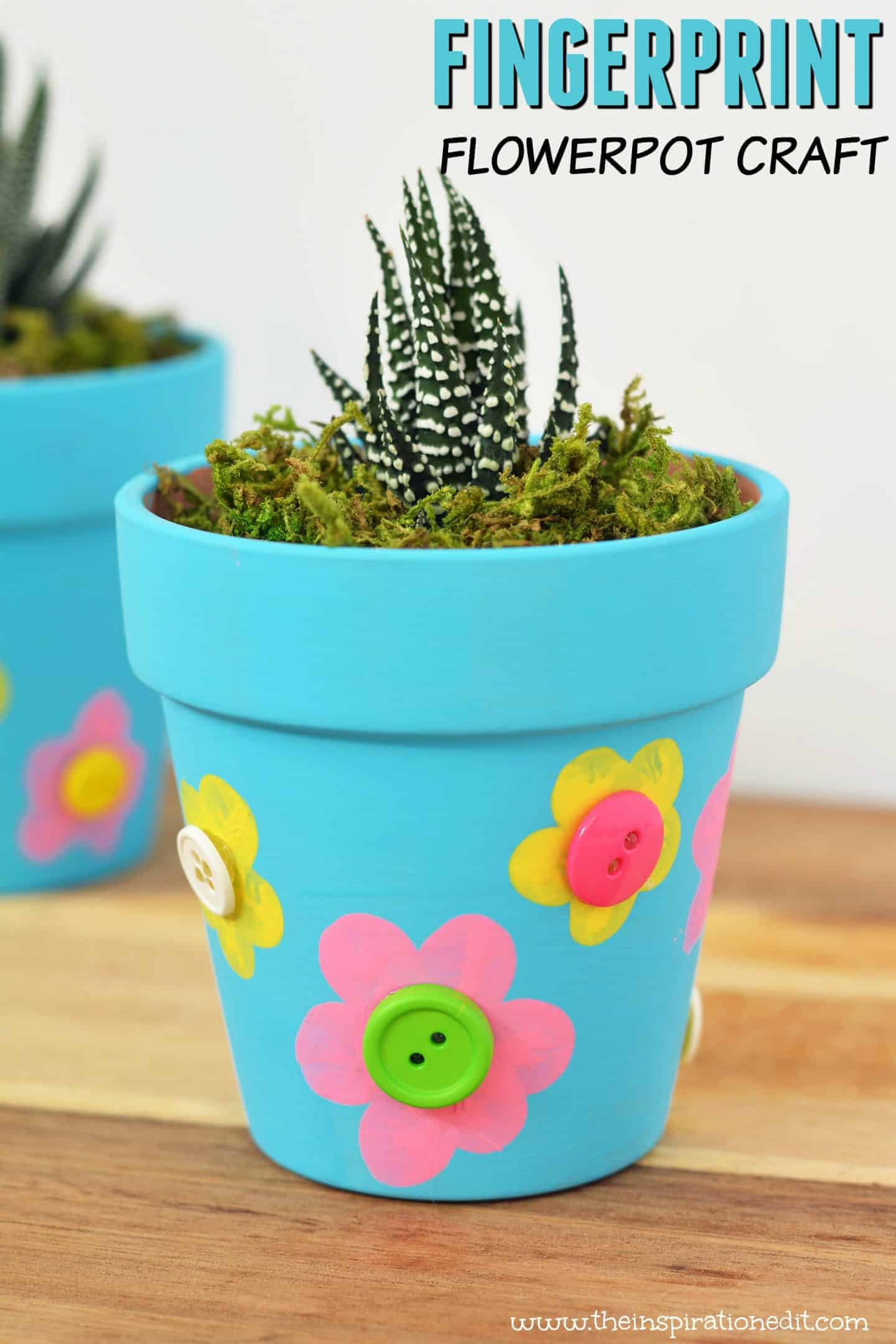 Mothers Day Flower Pot Craft for Kids | The Inspiration Edit