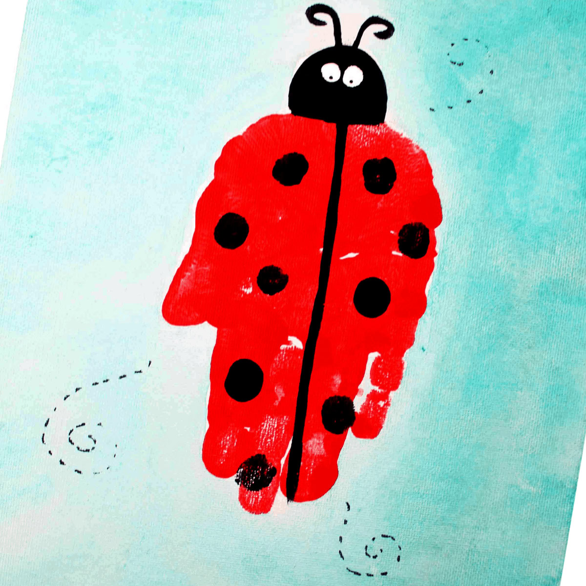 Ladybug Handprint Art for Preschool Kids | The Inspiration Edit