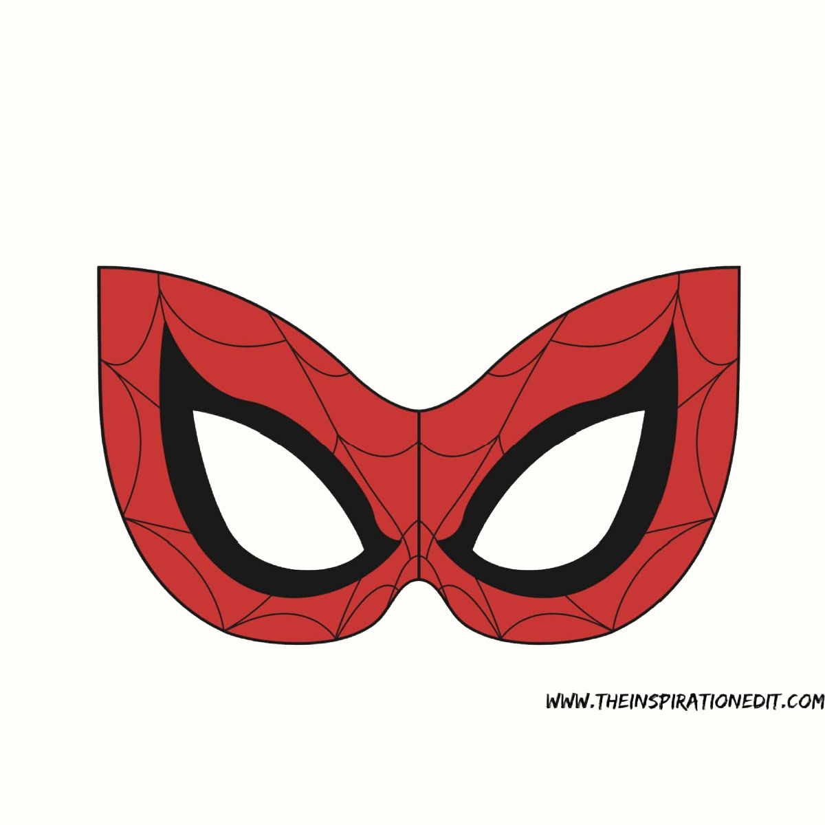 Spiderman Mask With Free Template | The Inspiration Edit