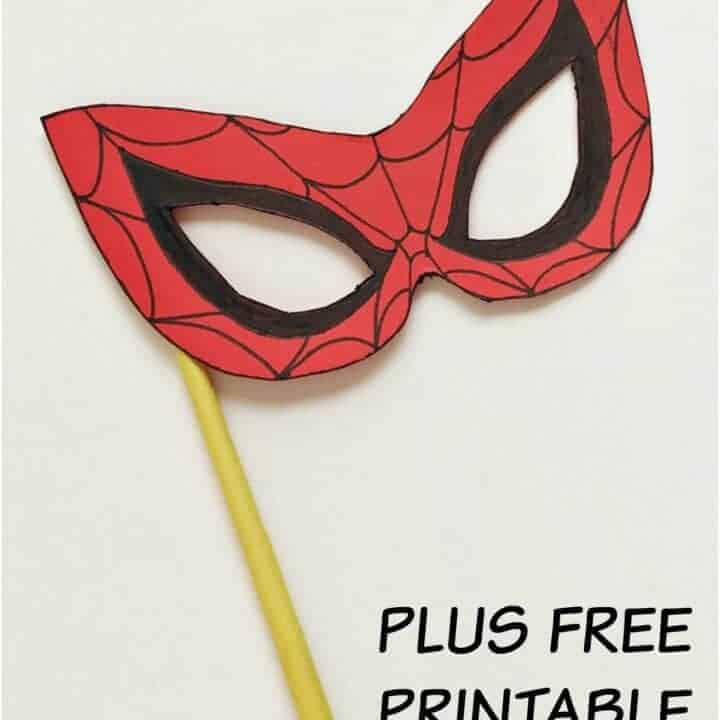 Spiderman Mask With Free Template | The Inspiration Edit
