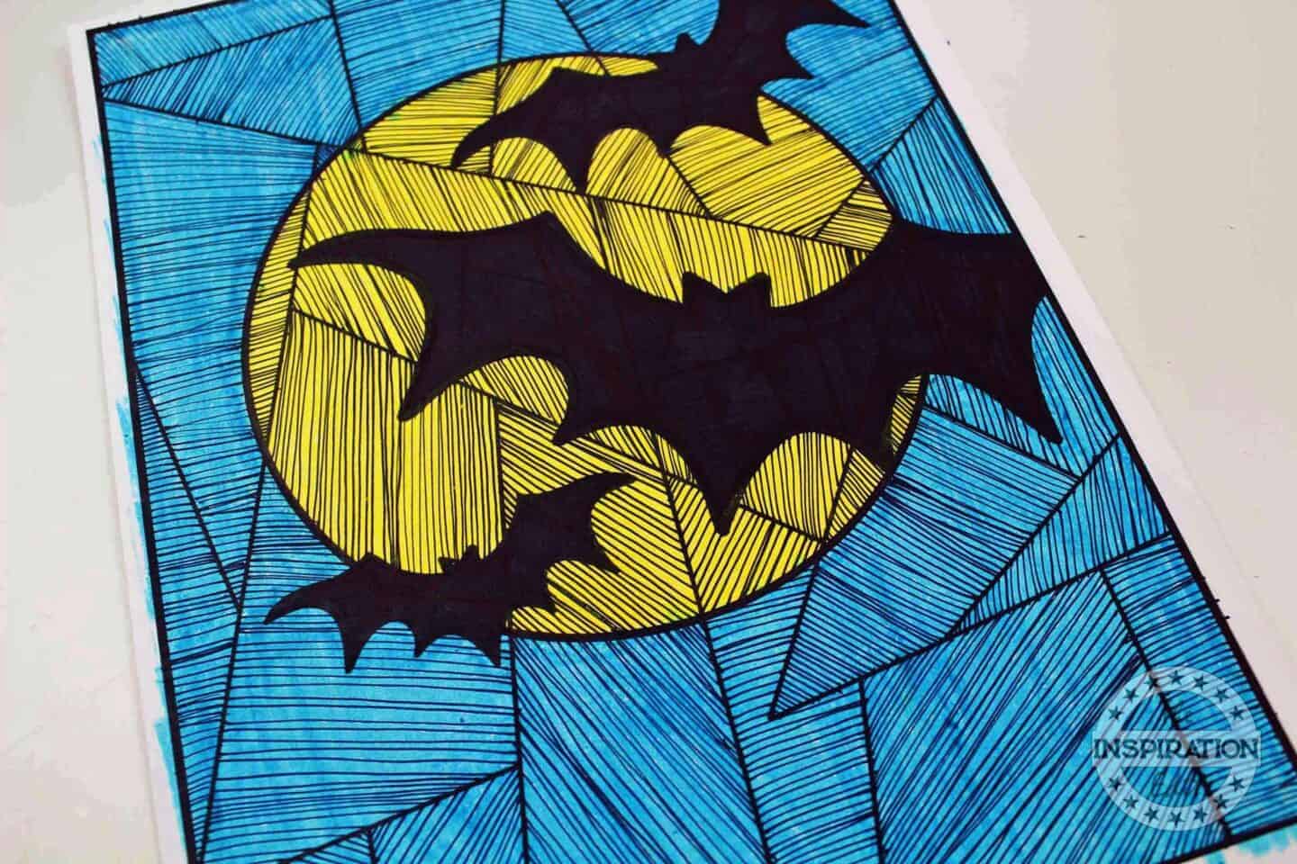 Halloween Bat Drawing | The Inspiration Edit