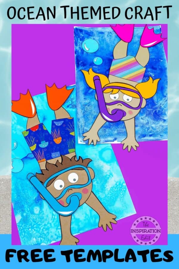 Snorkel Diver Kids Summer Printable | The Inspiration Edit