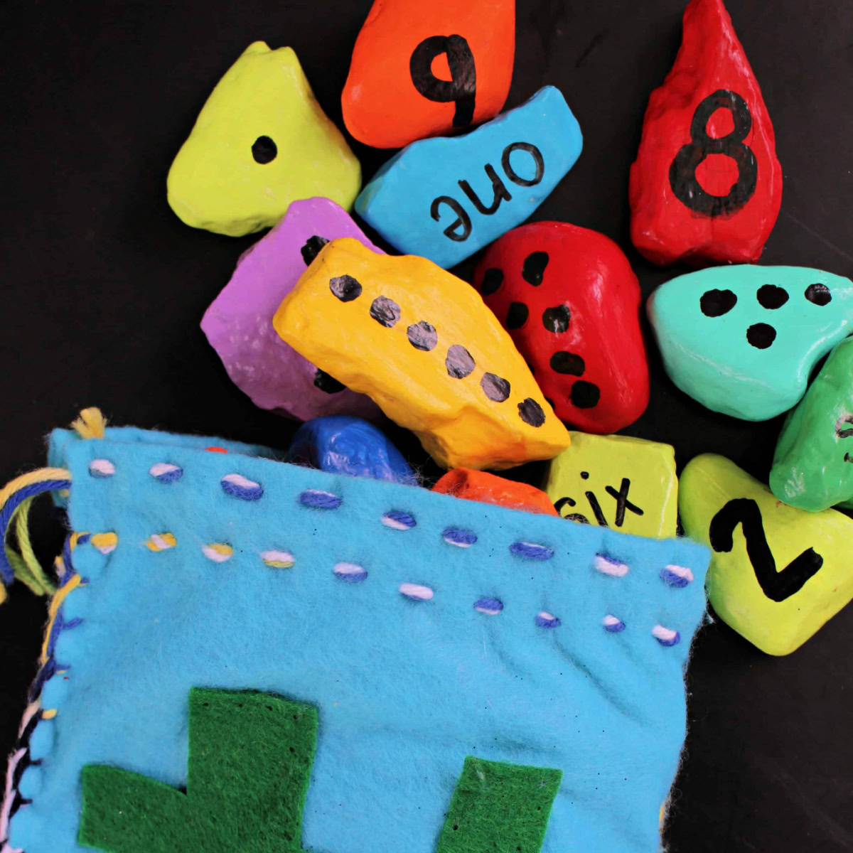 DIY Number Rocks for Teaching Core Math Skills | The Inspiration Edit