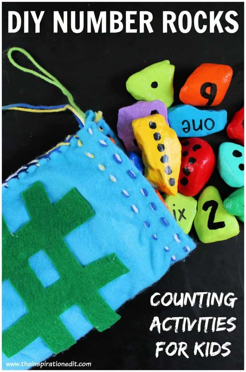 DIY Number Rocks for Teaching Core Math Skills | The Inspiration Edit