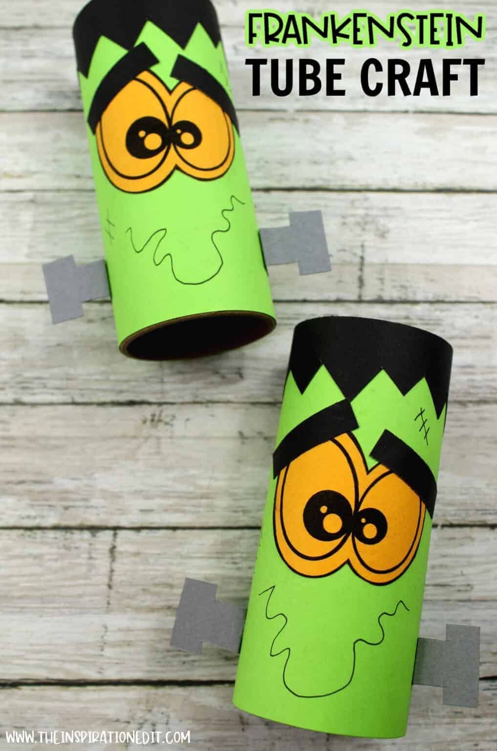 Easy Paper Roll Frankenstein Decor and Craft Idea | The Inspiration Edit