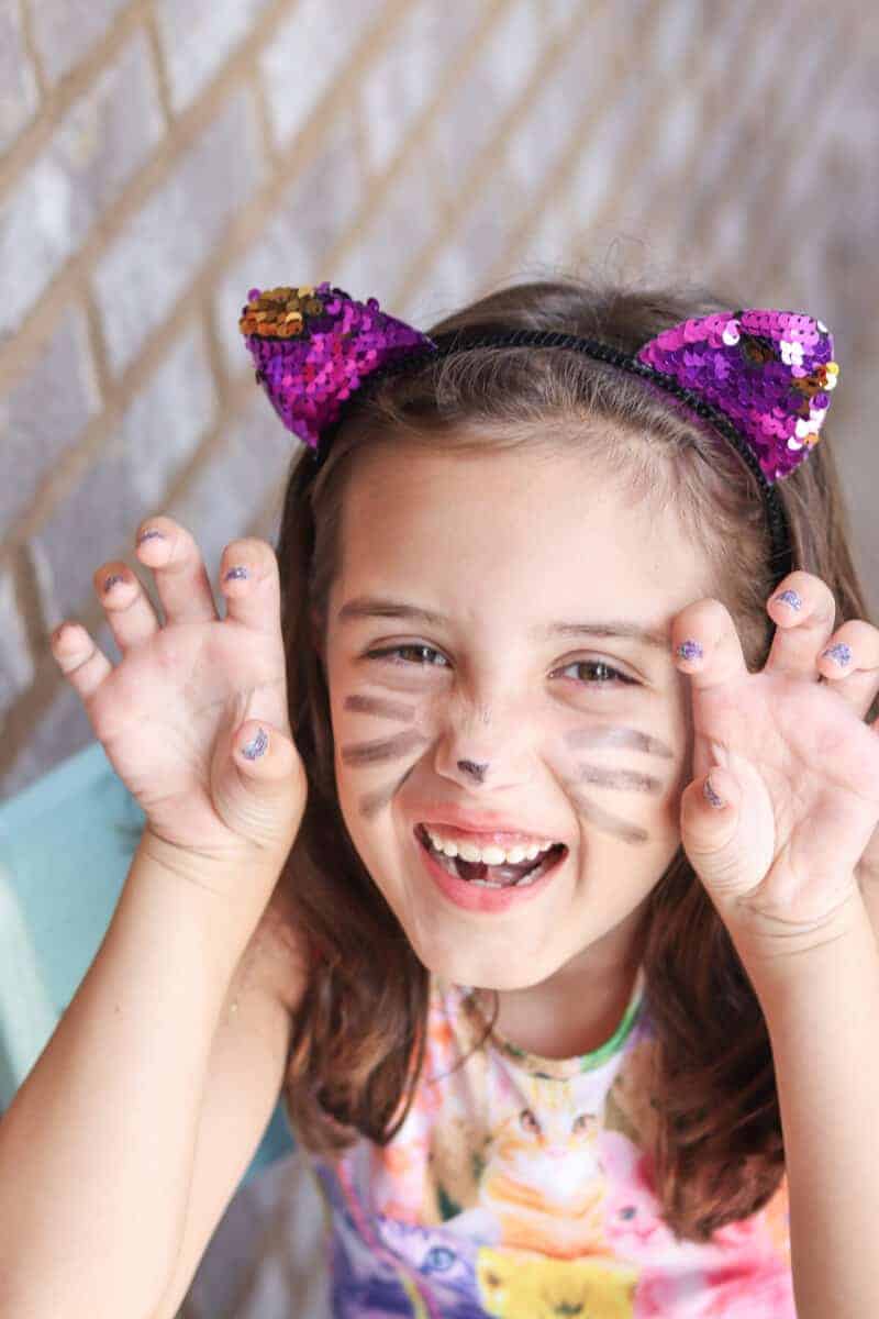 Cat Head Paper Fan Craft for Your Cat Party | The Inspiration Edit