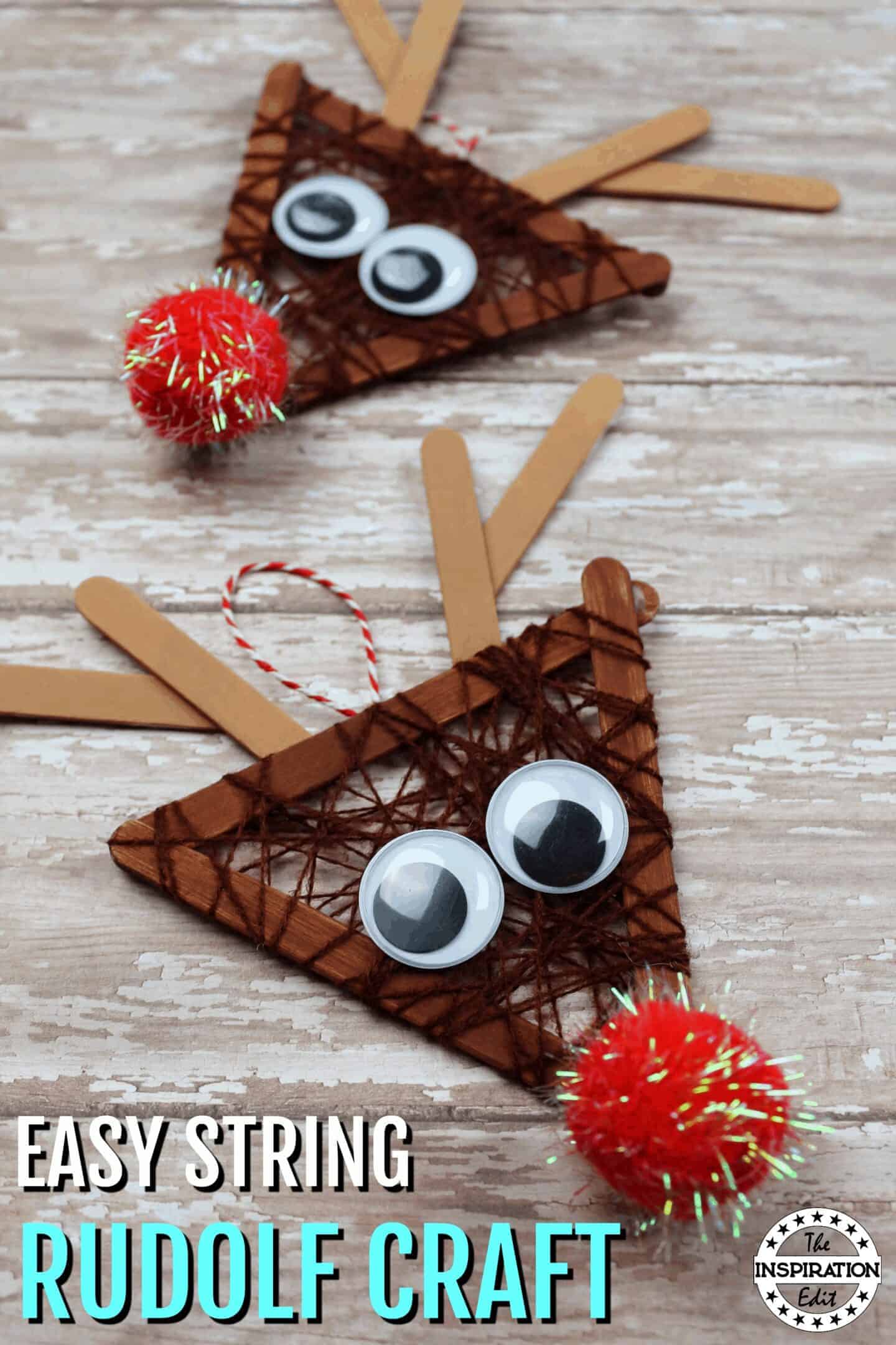 Rudolph Craft With Popsicle Sticks | The Inspiration Edit