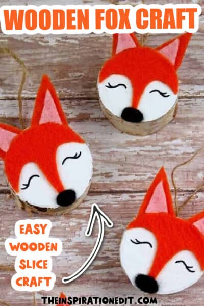 DIY Wooden Fox Craft the Kids Will Love | The Inspiration Edit