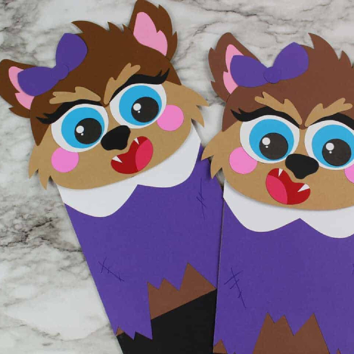 Paper Bag Halloween Crafts: Female Werewolf | The Inspiration Edit