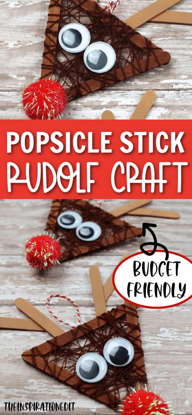 Rudolph Craft With Popsicle Sticks | The Inspiration Edit