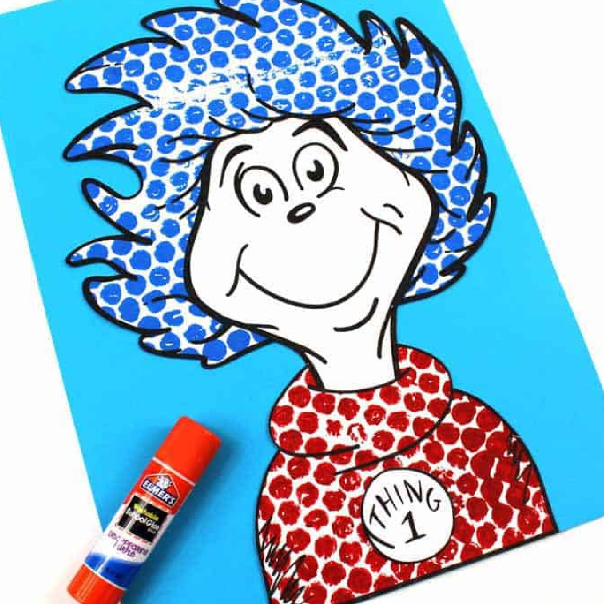 Thing 1 and Thing 2 Bubble Art | The Inspiration Edit