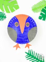 Paper Plate Bird Craft: Pukeko Bird Craft | The Inspiration Edit