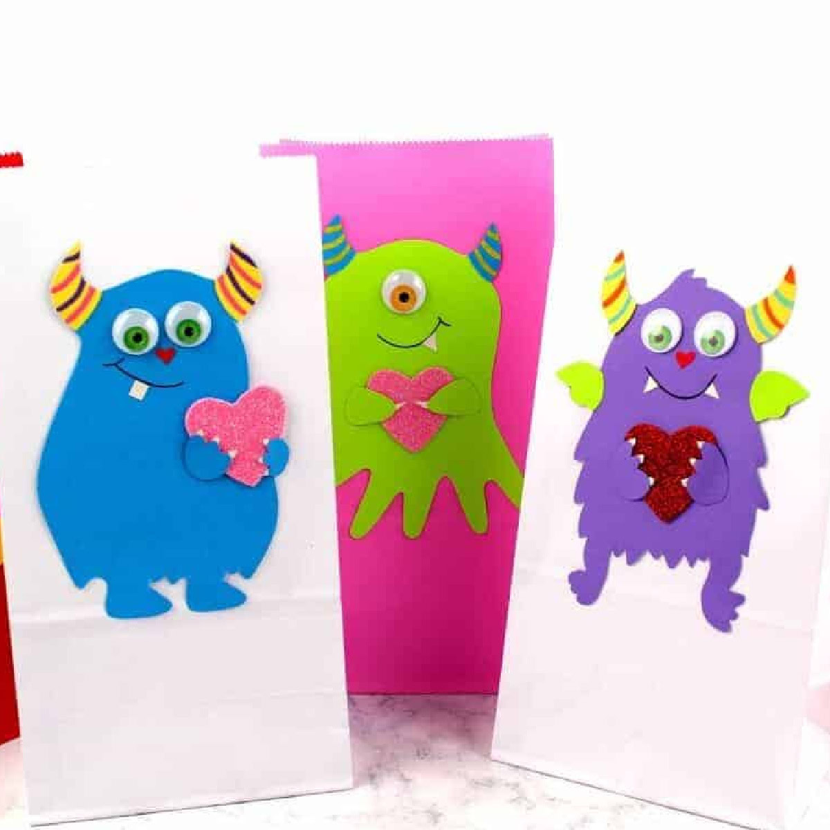 Valentines Treat Bags Monster Style | The Inspiration Edit