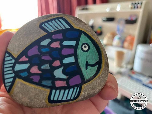 Easy Fish Rock Painting Tutorial | The Inspiration Edit