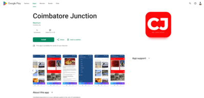 Coimbatore Apps, Resource & Services