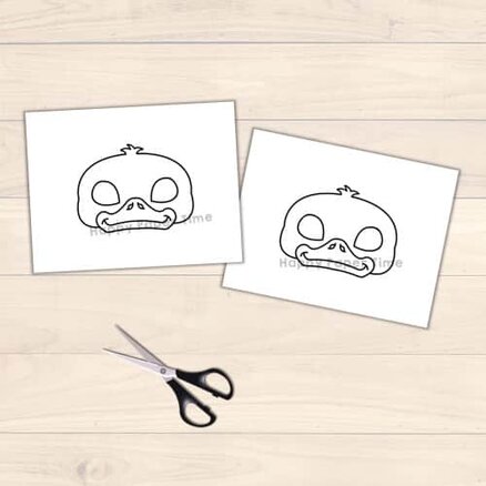 Duck Mask Template