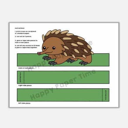 Preschool Crafts For Echidna