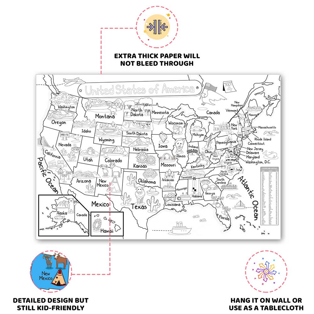 coloring page map of canada
