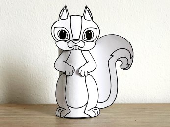 Squirrel Mask Template Printable