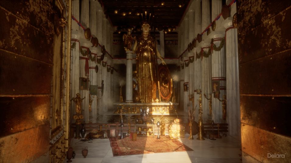 parthenon inside reconstruction