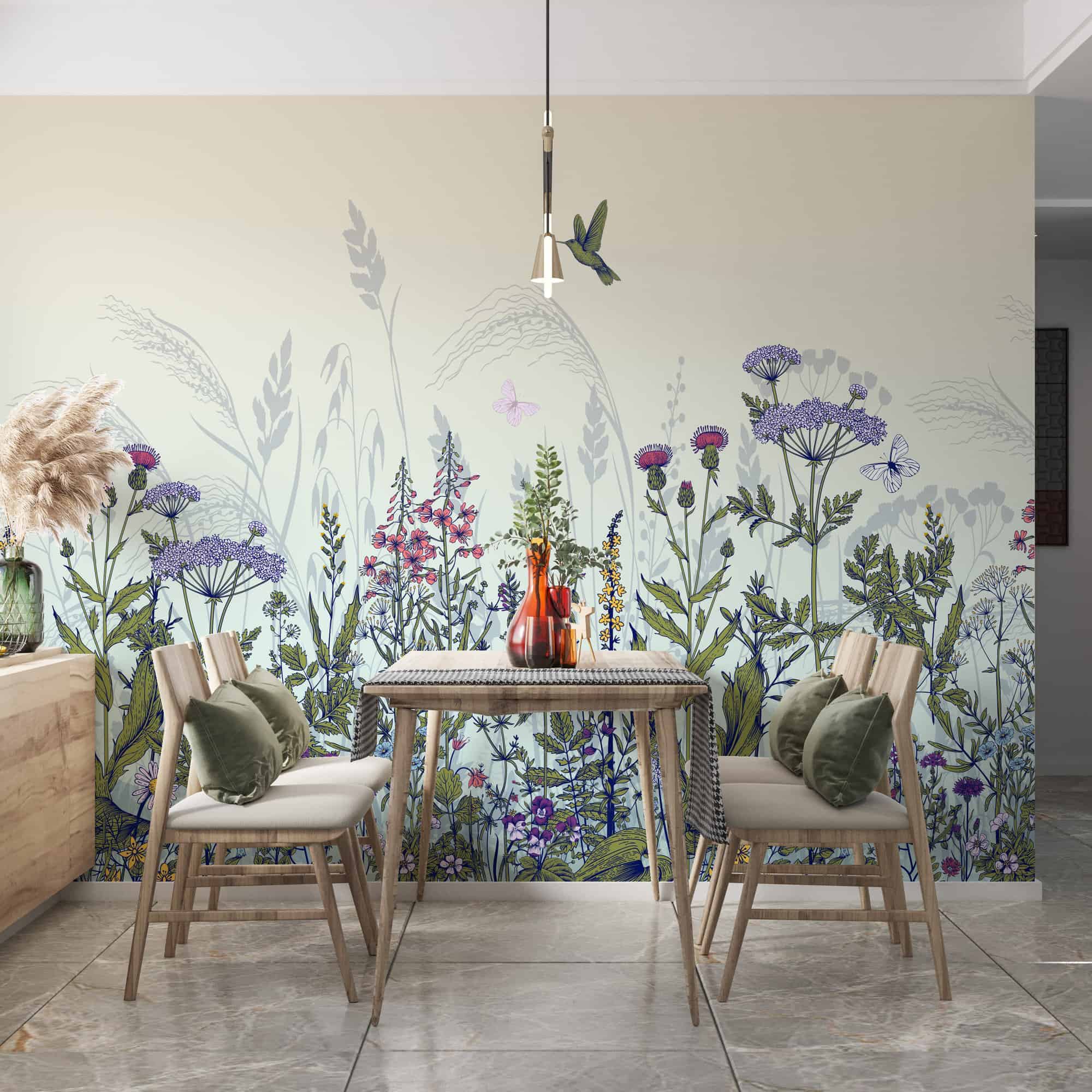 Papel Tapiz Floral - Papeles de Colgadura Personalizados - ADAZIO DESIGN